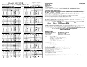 2020 Garbage & Recycling Calendar | City of Adams, Adams County, Wisconsin